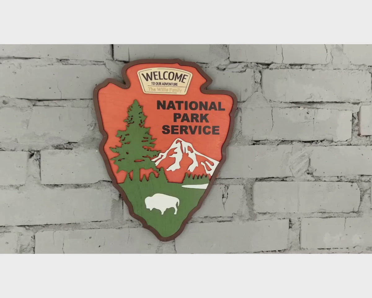National Park Service LOGO - Welcome EMBLEM (Bison Design) | Lemap